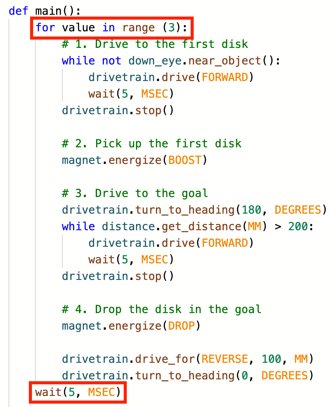 Unit 8 Moving Disks With Loops Lesson 4 Using Nested Loops VEX